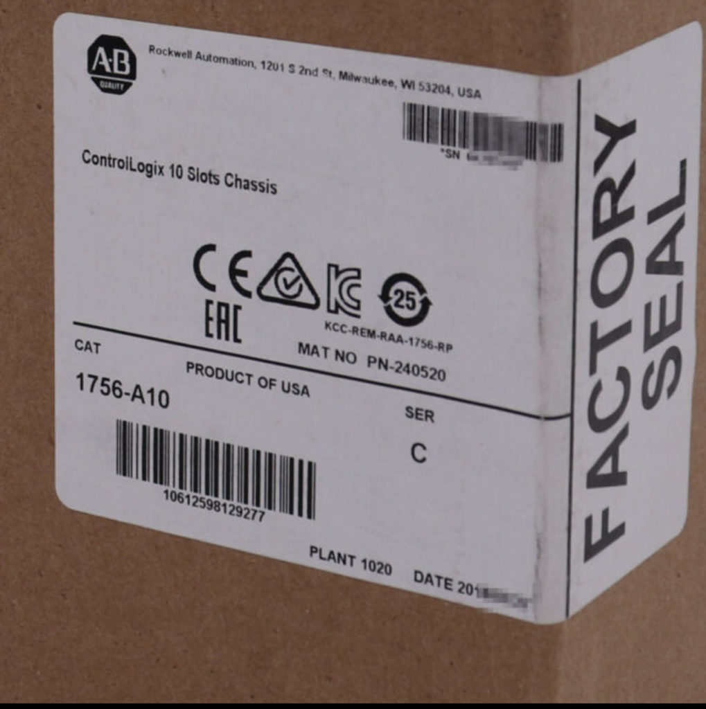 1756-A10 Allen Bradley 1756 ControlLogix Chassis